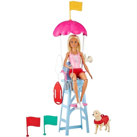 Barbie | Toys | New Barbie Lifeguard Playset With Coordinating Ken Doll ...